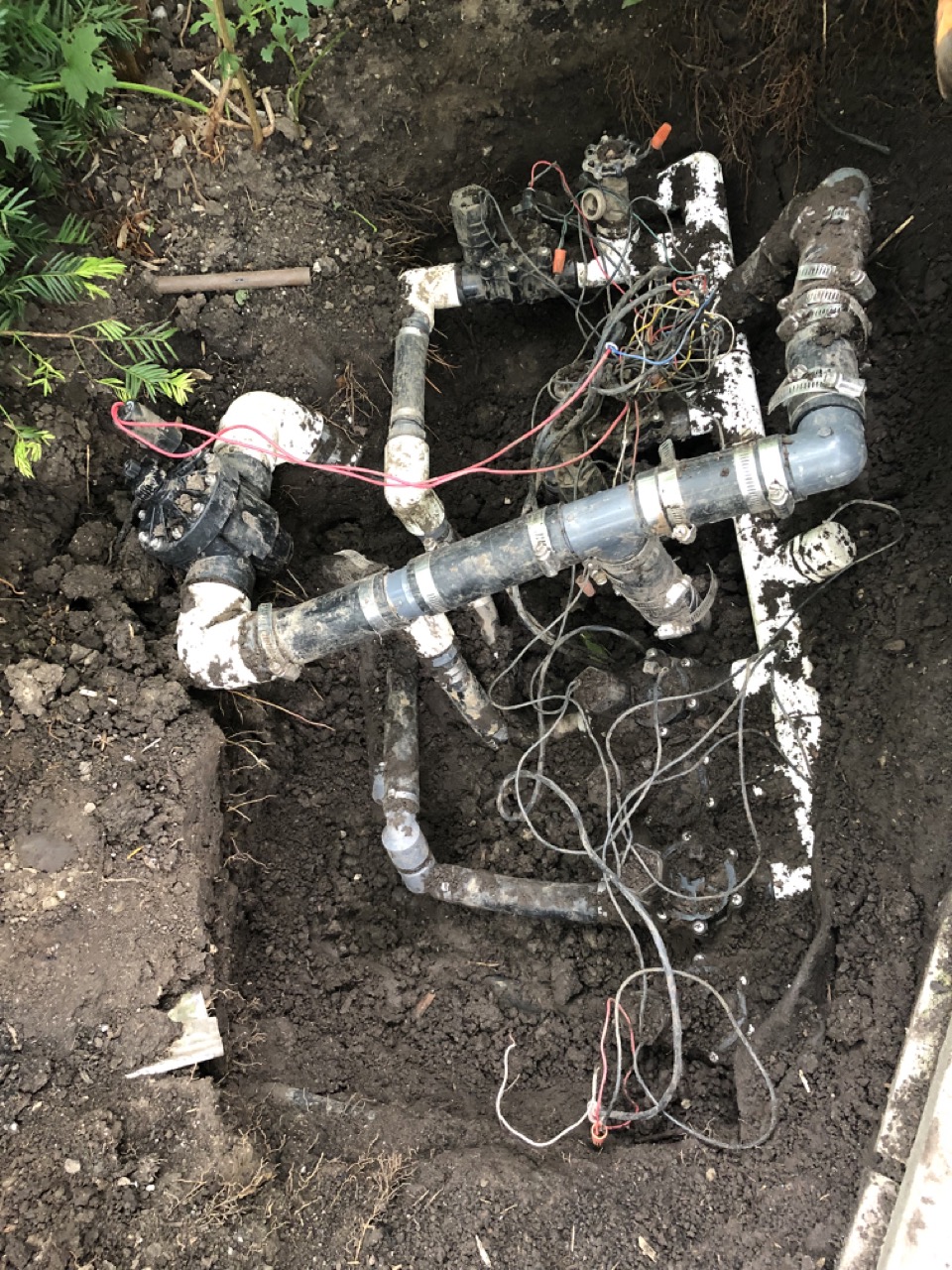 Broken Sprinkler Pipe Repair